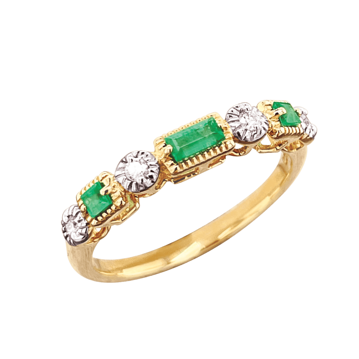 9ct gold emerald ring | Springfield Jewellers
