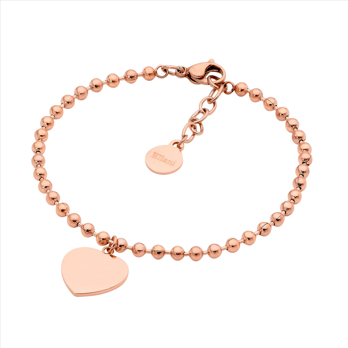 Stainless steel rose gold plated bracelet | Springfield Jewellers